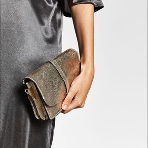 Zara | Bags | Zara Premium Collection 0 Leather Clutch Crossbody Bag ...